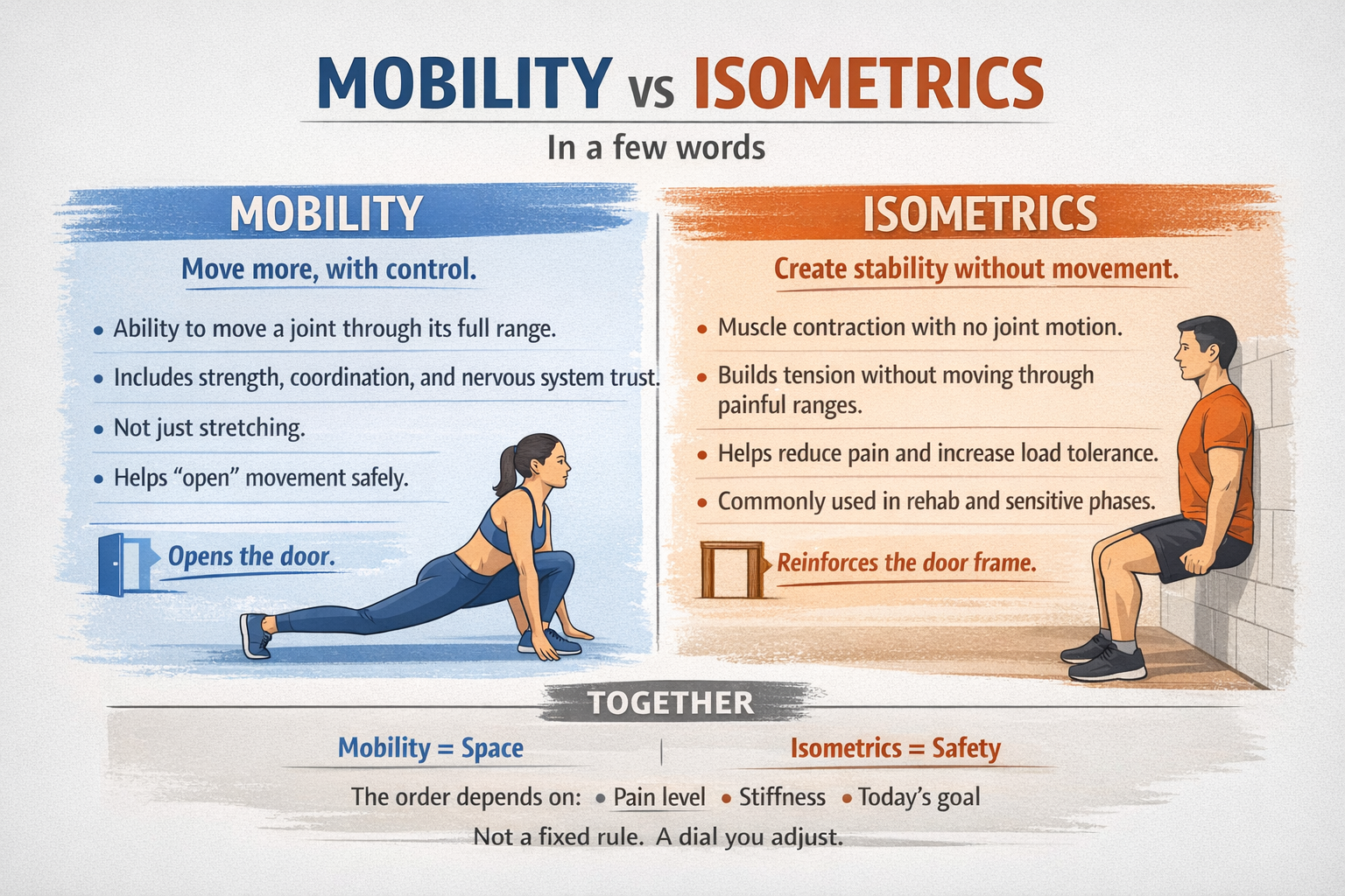 Isometrics before mobility or after? I ran a 4-week rehab experiment so ...